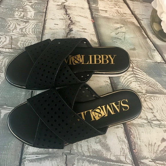 Sam & Libby | Shoes | Sam Libby Black Sandals | Poshmark